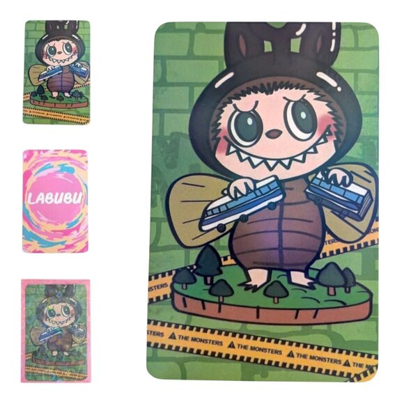 Boutique | Toys | Labubu Anime Art Trading Card Mm63 Brown Monster ...